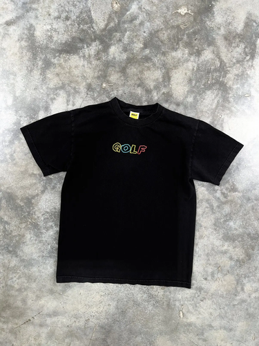 Golf Wang 3D Outline Box Logo Tee Black Medium | eBay
