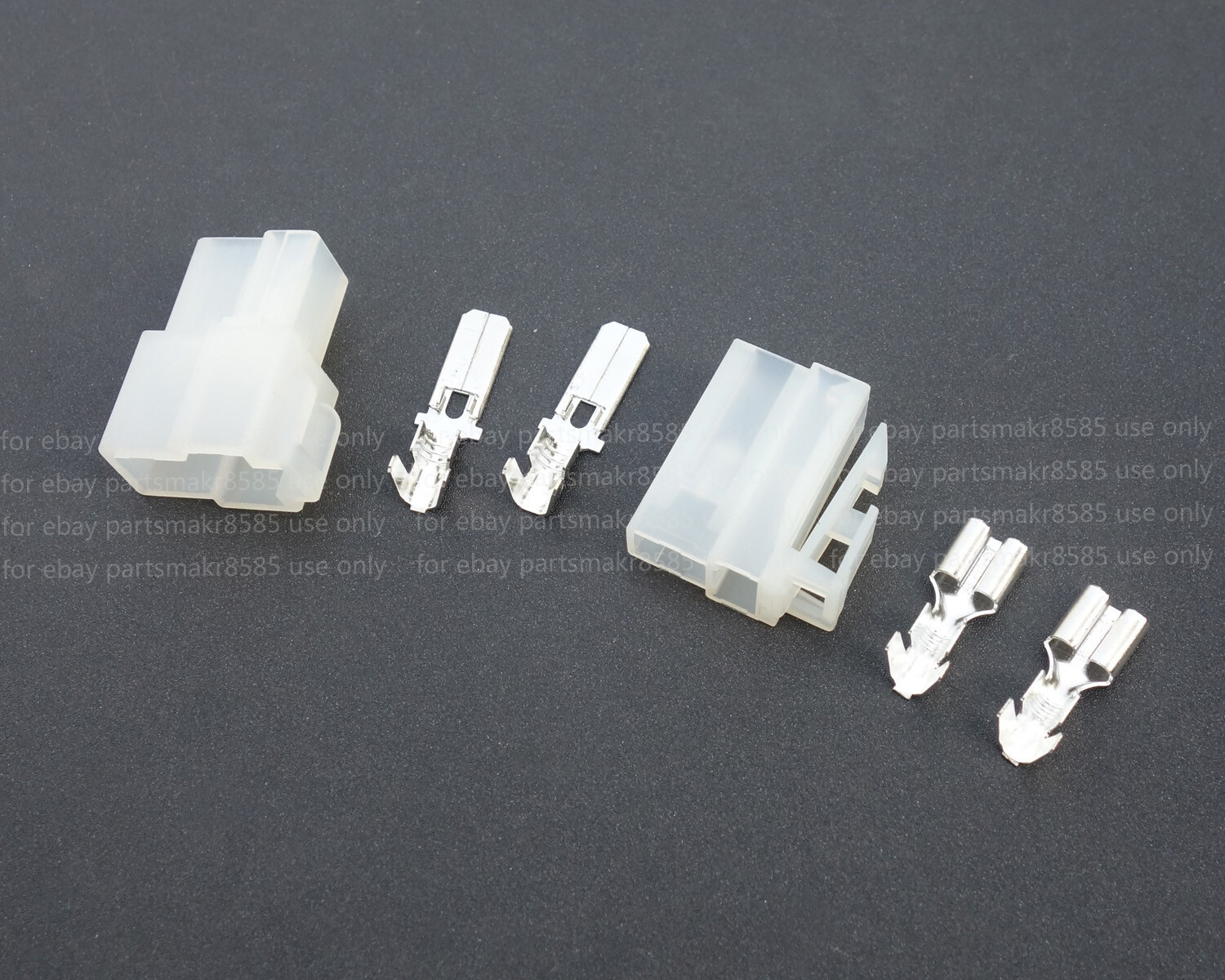 T-Type 2 Pin DC Power Connector Plug For VHF/UHF Kenwood Yaesu Icom ...