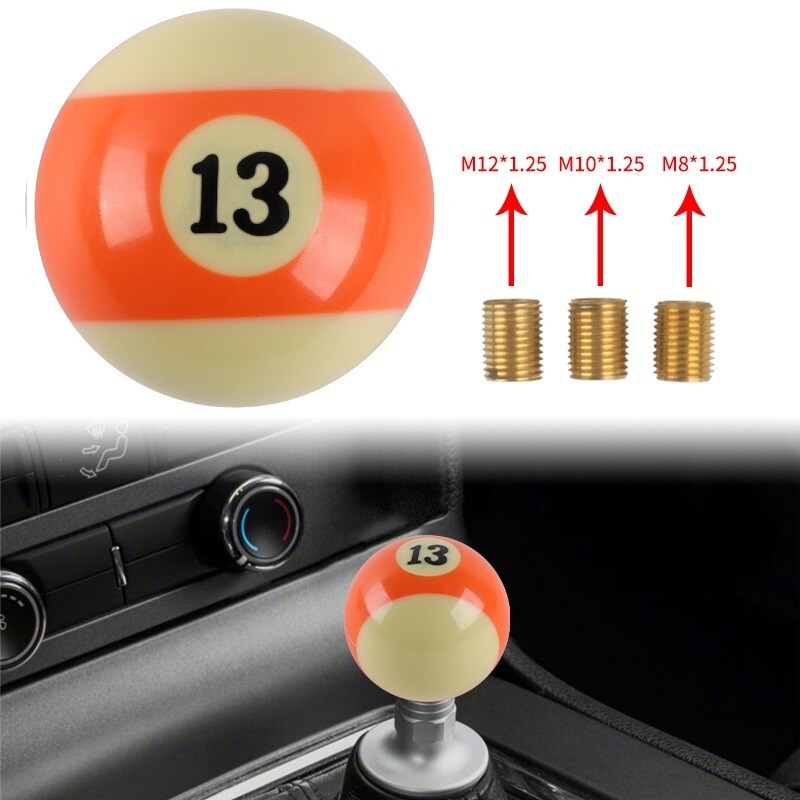 Universal No.13 Billiard Ball Custom Manual Car Gear Shift Knob Shifter ...