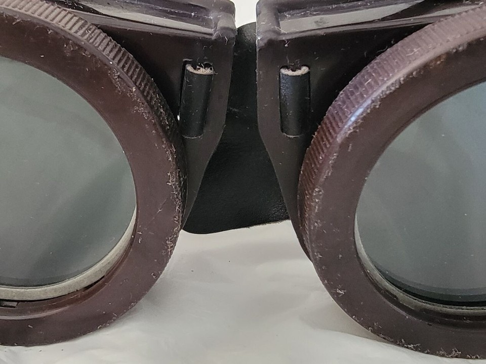 Vintage Willson Welding Goggles with Green and Clear Lenses and Rubber ...