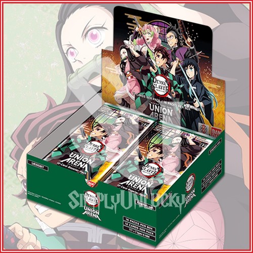 UNION ARENA TCG: Demon Slayer Kimetsu No Yaiba Booster Box 16 Packs ...