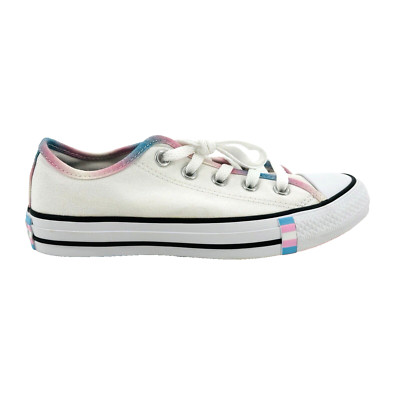 Womens 5.5 Converse All Star White Blue Pink Rainbow Trans Pride Shoes ...
