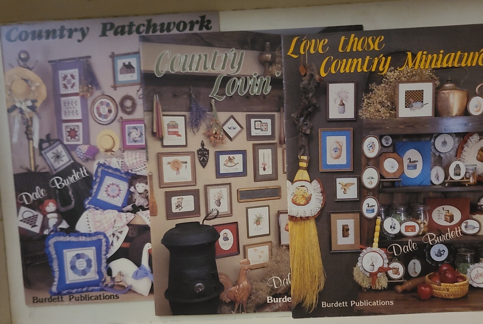 COUNTRY CROSS STITCH PATTERNS Lot of 4 - DALE BURDETT ~ COUNTRY ...