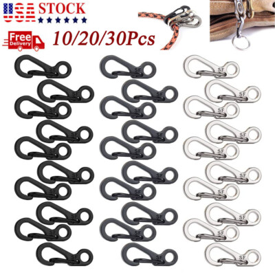10-30X Mini SF Aluminum Spring Carabiner Clip Keychain Outdoor Snap ...