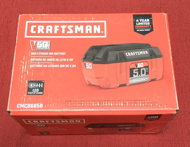 Craftsman V60 7.5Ah Li-Ion Replacement Battery ‎CMCB6050 for sale ...