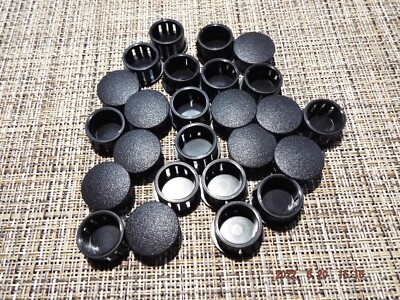 x20 HEYCO 5/8" HOLE CAP DP.625 2663 BLACK PLASTIC NYLON DOME PLUG COVER ...