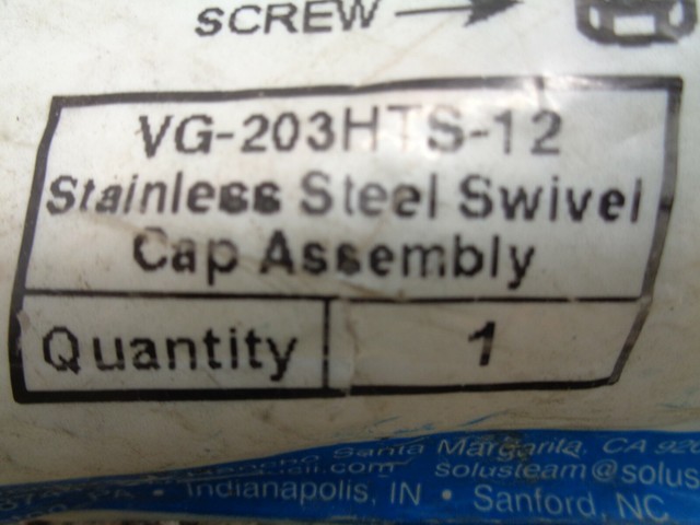 SOLUS STAINLESS SWIVEL CAP ASSEMBLY VG-203HTS-12 for sale online | eBay