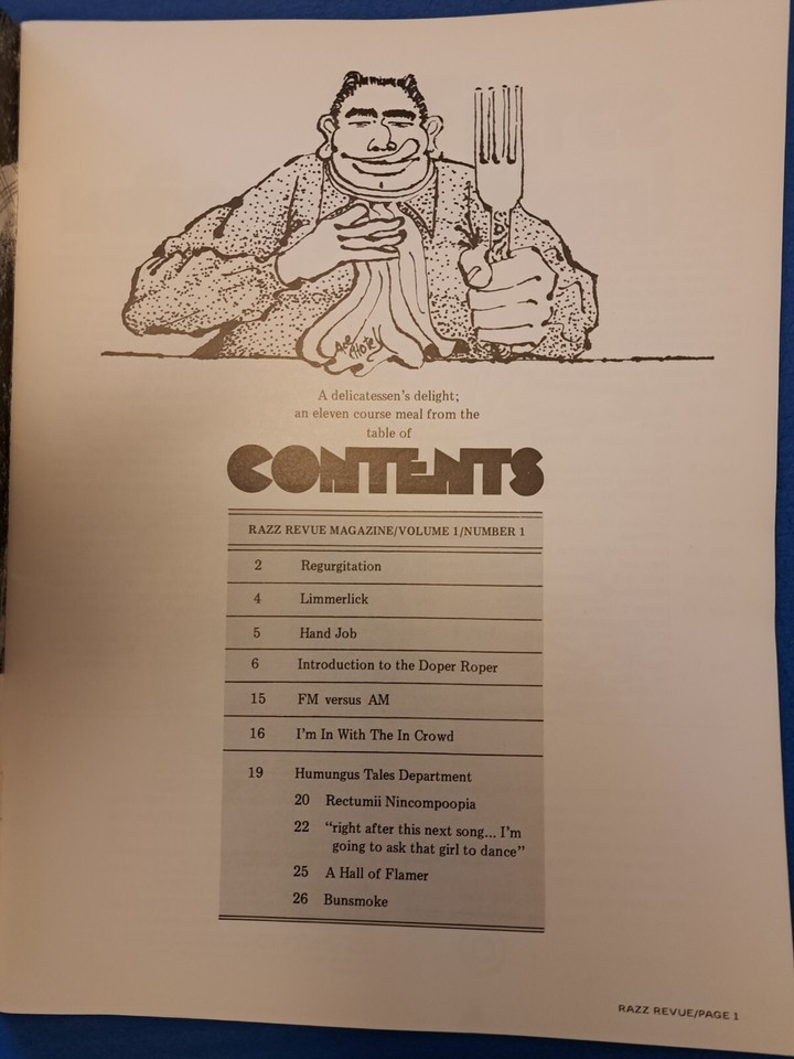 Razz Revue, Magazine, Vol 1, #1, Counter-Culture, Underground, 1972 ...