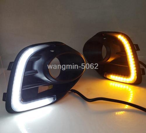LED Daytime Running Light DRL Fog Light For Mitsubishi Lancer 2016 2017 ...