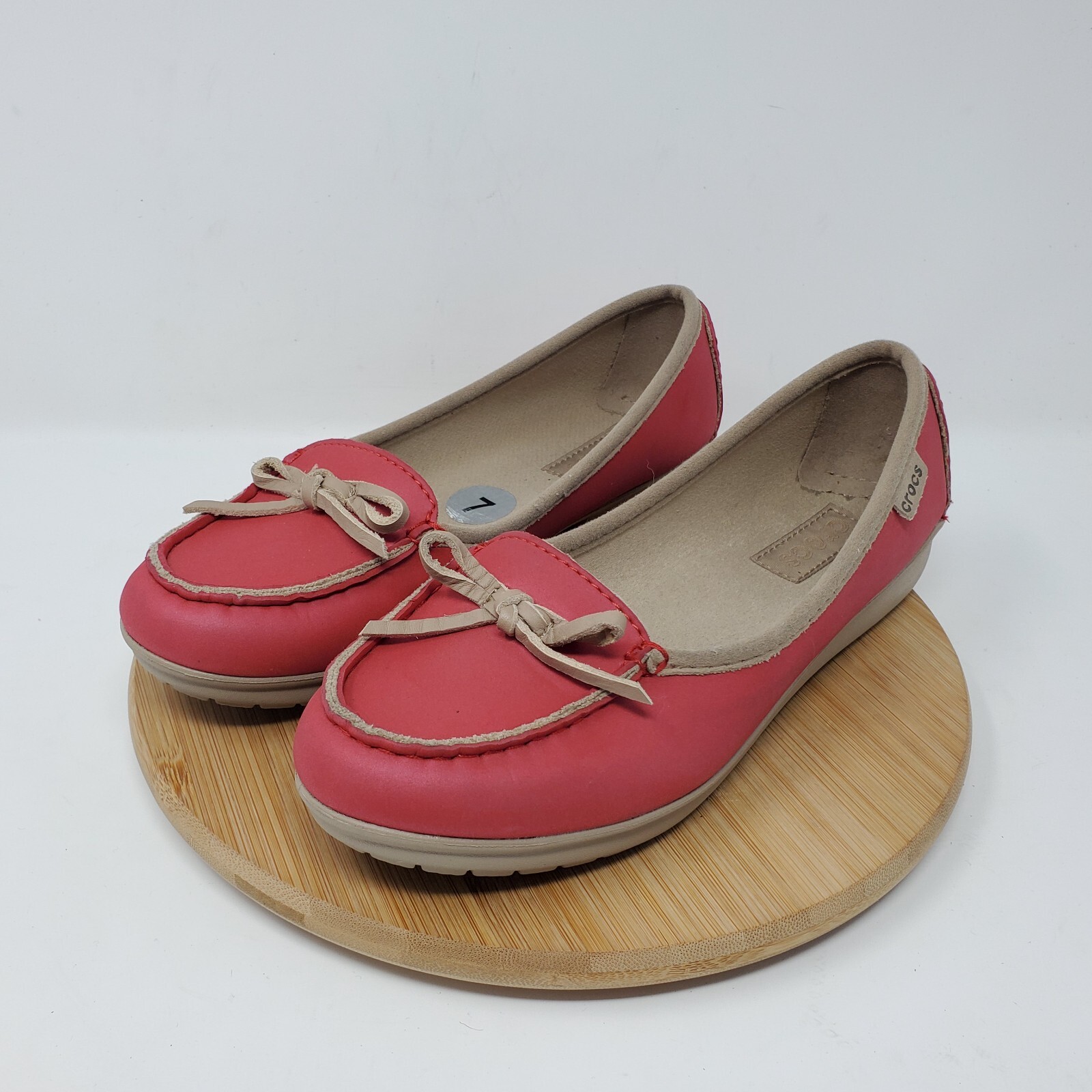 Crocs Wrap Womens 7 Ballet Flat Mocassin Moc Toe Slip… - Gem