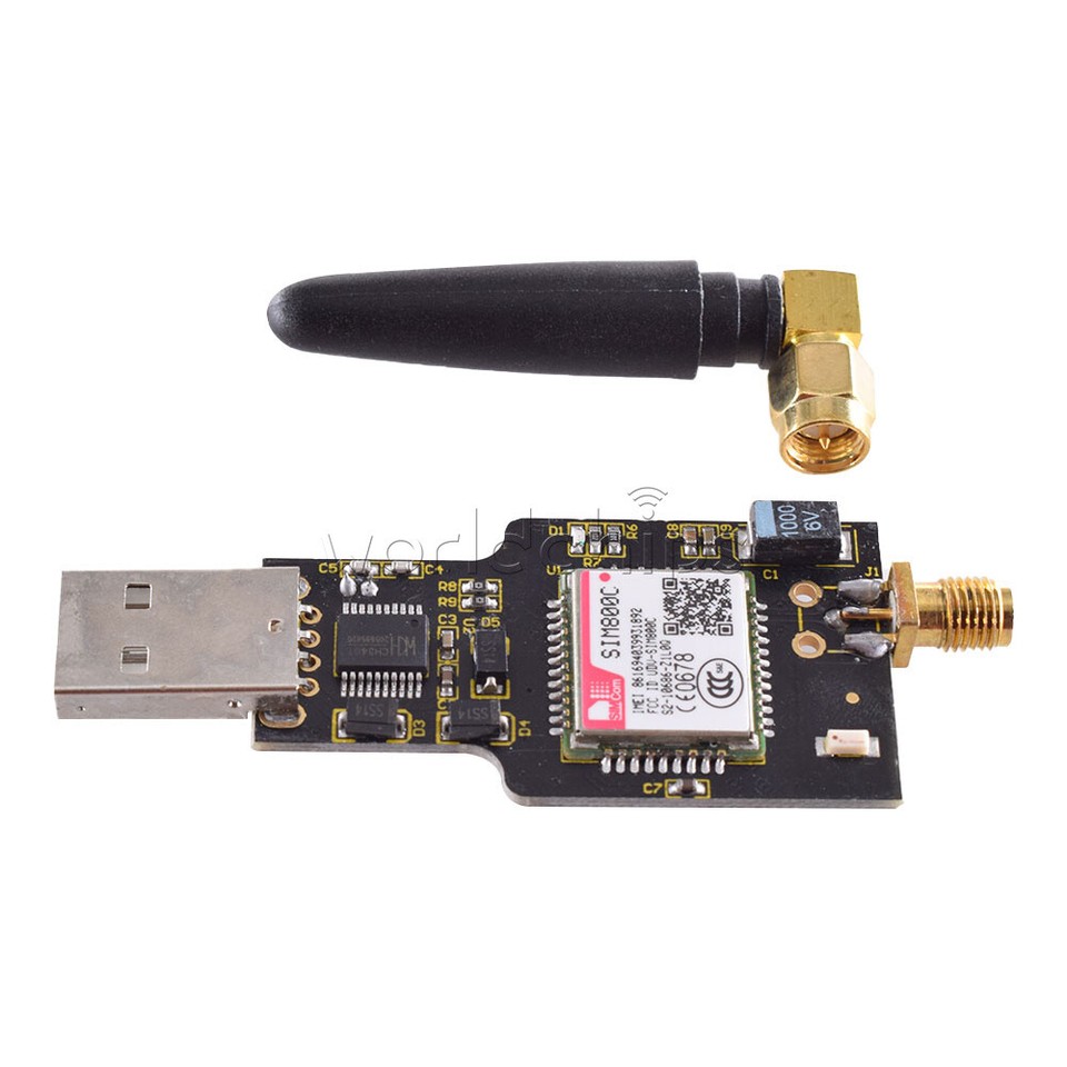 USB to GSM module with Bluetooth function CH340T sim800c Module 4-bands ...