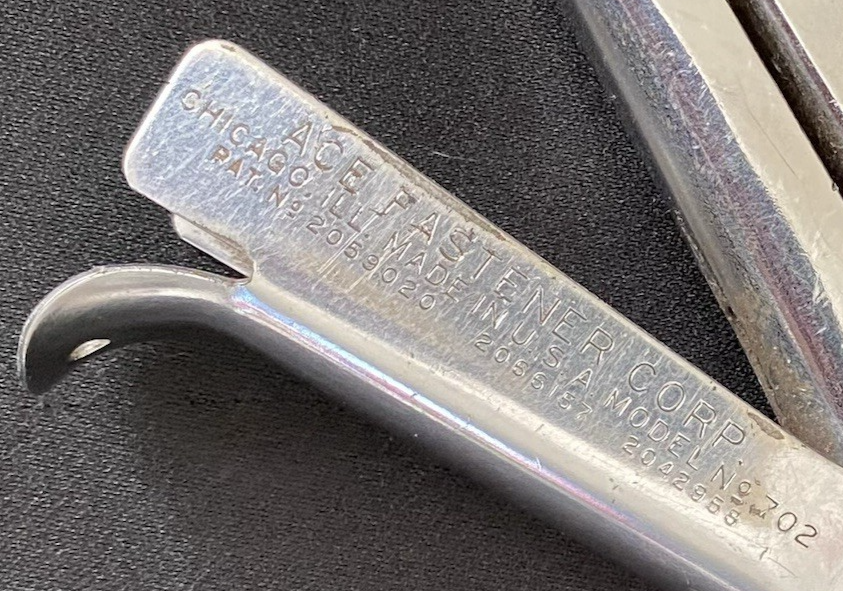 Vintage Ace Fastener Corp Clipper Stapler Model 702 Heavy Duty USA | eBay