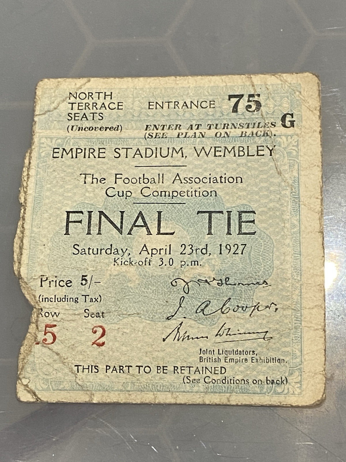 A 1927 FA Cup Final Ticket Stub Arsenal V Cardiff City | eBay UK