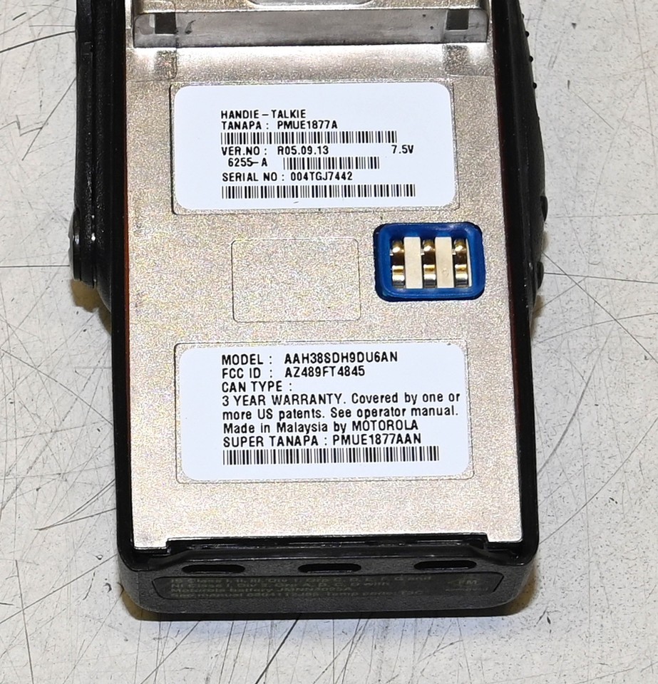 MOTOROLA EX600 XLS AAH38SDH9DU6AN 450-520 UHF Radio 4 Watts XTRAS!! | eBay