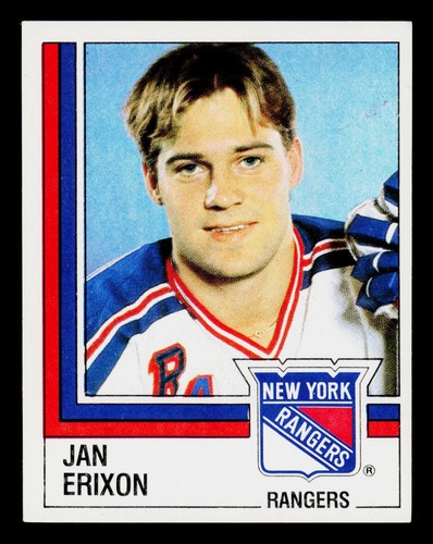 1987-88 Panini Hockey Stickers #120 Jan Erixon New York Rangers | eBay