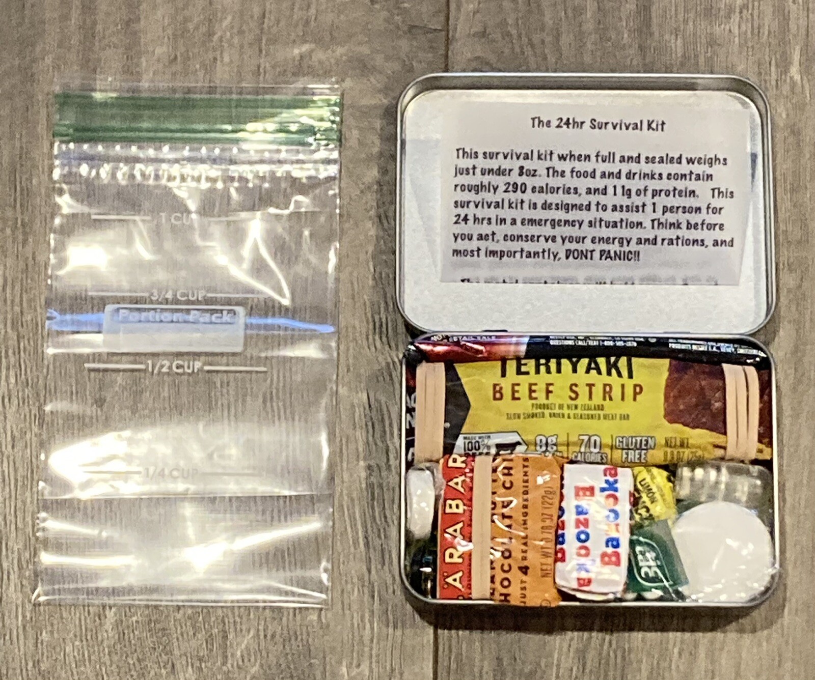 24 Hour Survival Kit With Rations And First Aid. Military & Backpacking ...