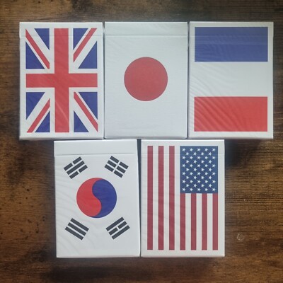 Anyone Worldwide Souvenir Country Flag Playing Cards New Cardistry A1WW ...