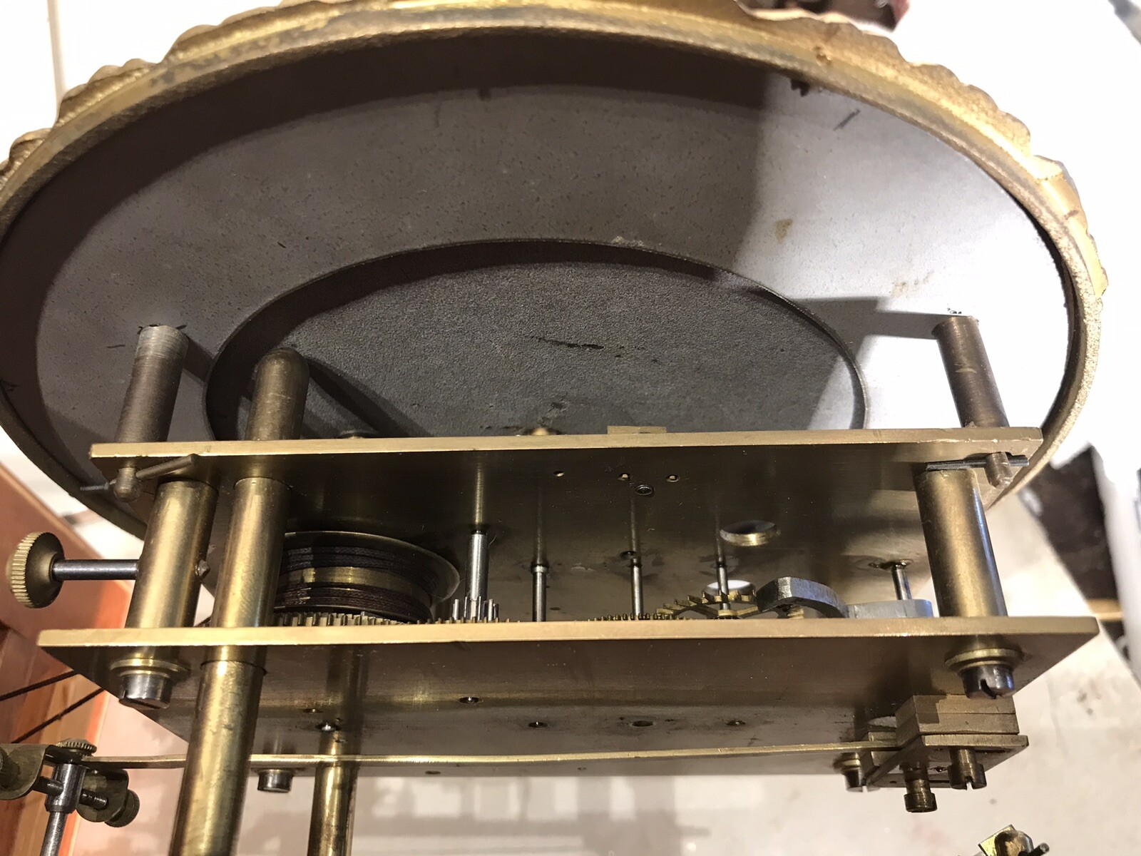 45 Days Germany Vienna,LATERNDLUHR ,Clock,1 double Brass Weights Driven ...