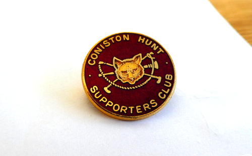 VINTAGE Coniston Hunt Supporters Club Enamel Lapel Badge | eBay