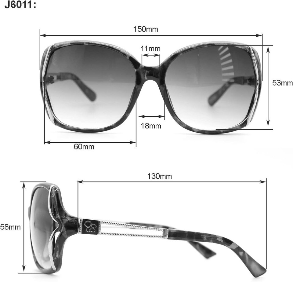 Jessica Simpson Women's J6011 Beautiful Butterfly Sunglasses with Uv400 ...