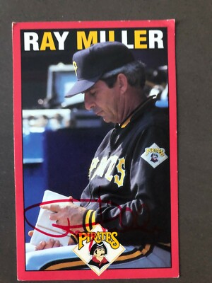 Pittsburgh Pirates RAY MILLER autographed Team Issue Postcard | eBay