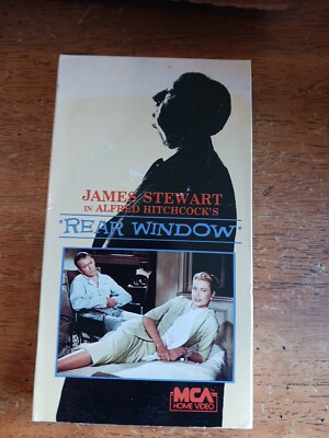 Rear Window,Alfred Hitchcock VHS 1954 MCA,James Stewart, Grace Kelly ...
