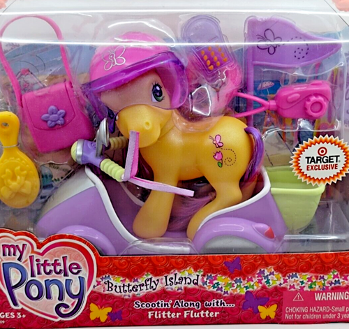 MY LITTLE PONY G3 SCOOTIN' ALONG FLITTER FLUTTER Butterfly Island ...
