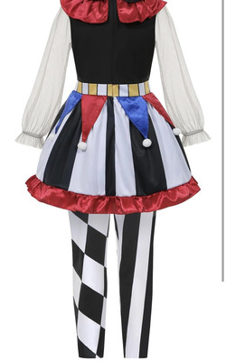 Clown Costume for Girl's,Halloween Carnevil Kids Wicked Jester.medium ...