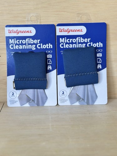 Lot 2-Walgreens Microfiber Cleaning Cloth With Storage Pouch | eBay