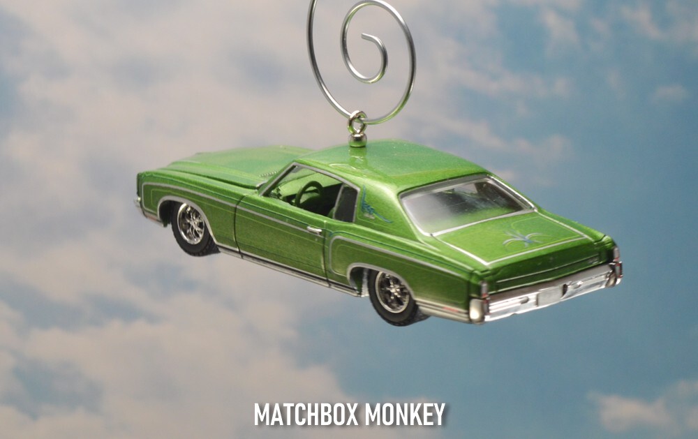 Green 1970 Chevy Monte Carlo SS Lowrider Custom Christmas Ornament ...