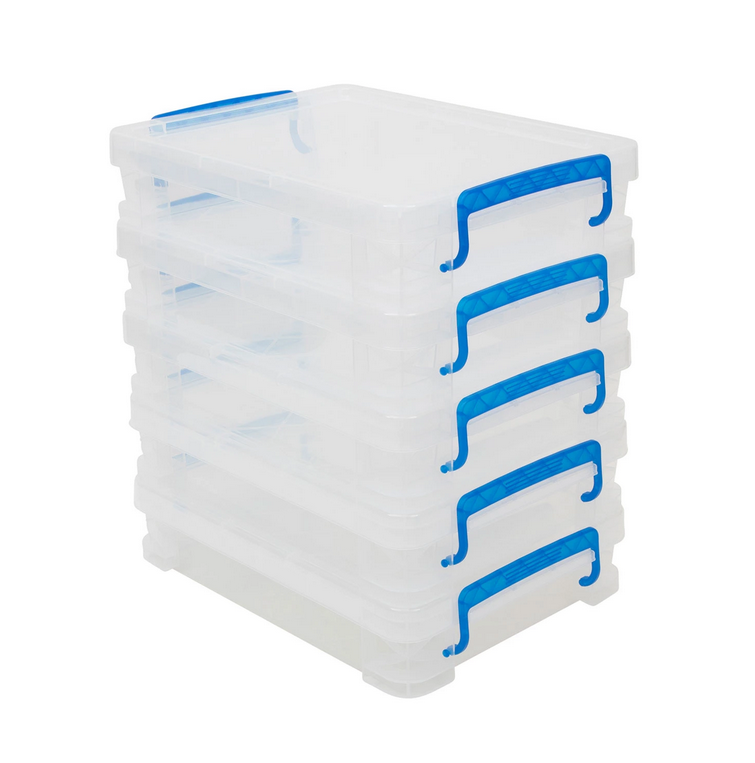 Super Stacker, Document Boxes, Clear, 5 Pack | eBay