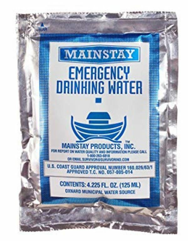 Mainstay Emergency Drinking Water 4.225 oz, 30 Pack, expiration 10/31 ...