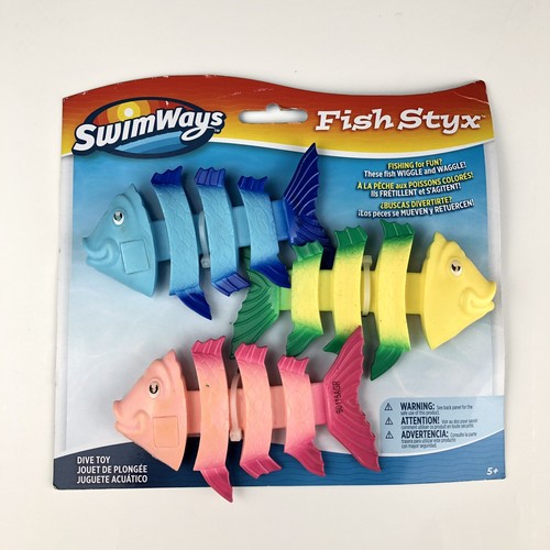 SwimWays Pool Water Toys Dive Toys Fish Styx Learn To Swim Bath 3 Pack ...