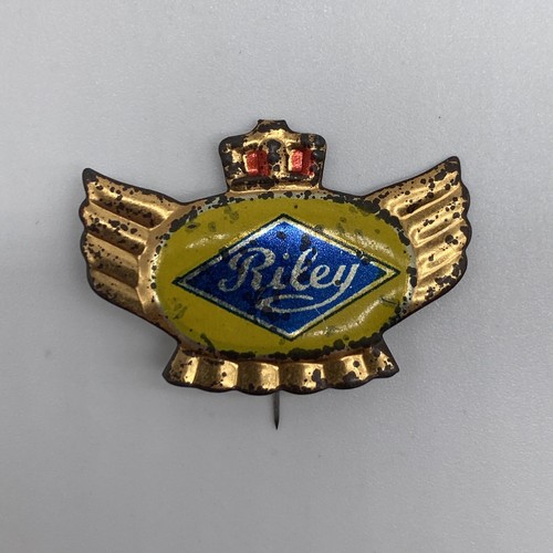Vintage Riley Logo Emblem Gold Tone Metal Automotive Lapel Pin | eBay