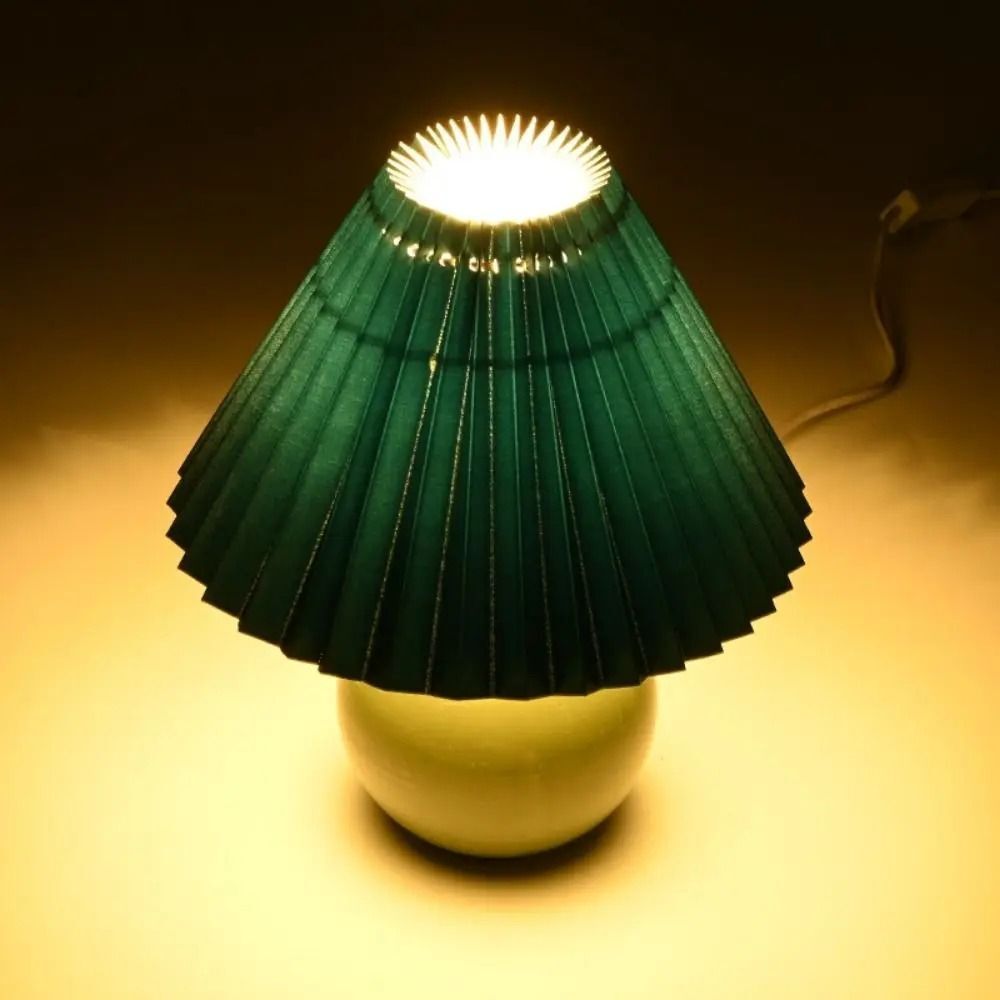 DIY Pleated Lampshade Table Lamp/Floor Lamp Cover E27 Lighting ...