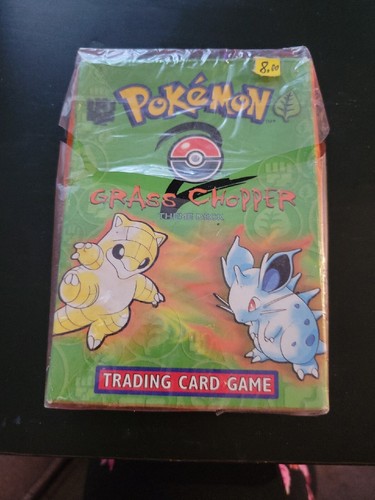 VTG POKEMON GRASS CHOPPER BASE SET 2 THEME DECK CARD Tear In Plastic ...