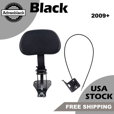 Advanblack Adjustable Riders Backrest with Mounting Kit For 2009 ...