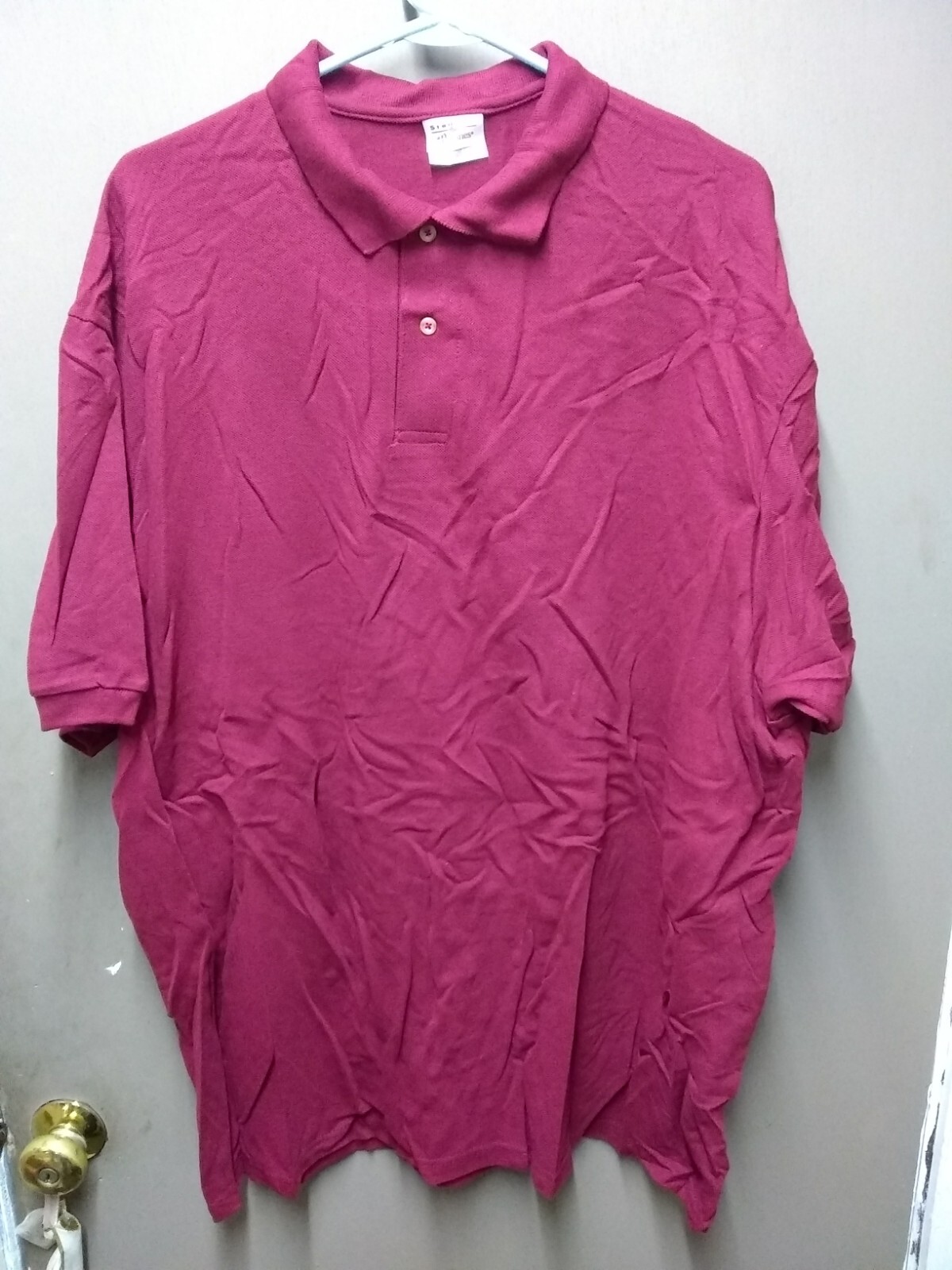 Hanes - Men's - Sz 2XL - Maroon - Polo - Short Sleeve - RN 15763 (w2-4 ...