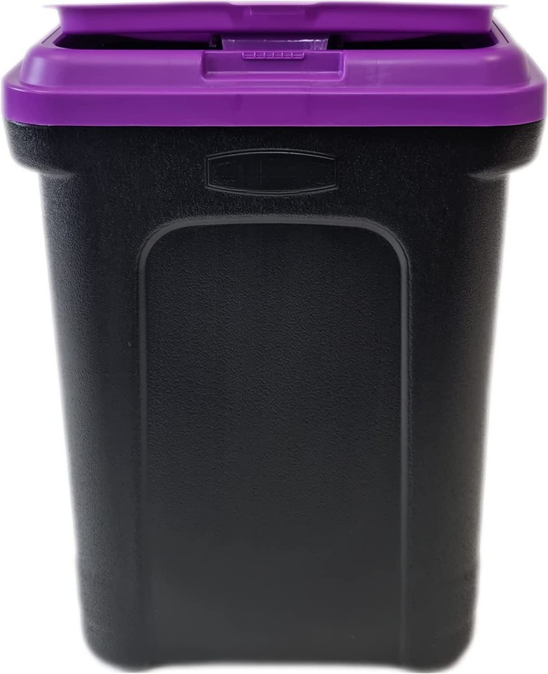 Recycling Bin 35 Litre Waste Utility Bin with Hinged Lids Colour codes ...