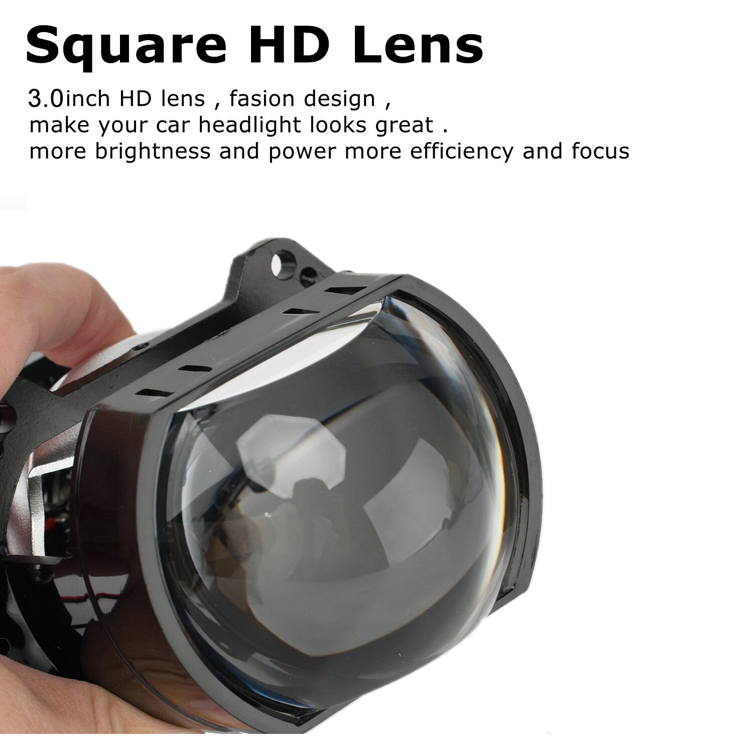 3.0'' 6000K Square Bi LED Projector Lens LED Headlight For Hella 3R G5 ...