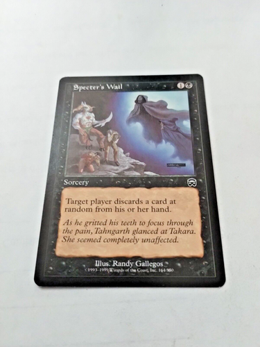 U MTG Specter's Wail Mercadian Masques 164/350 Regular Com.- Top and ...