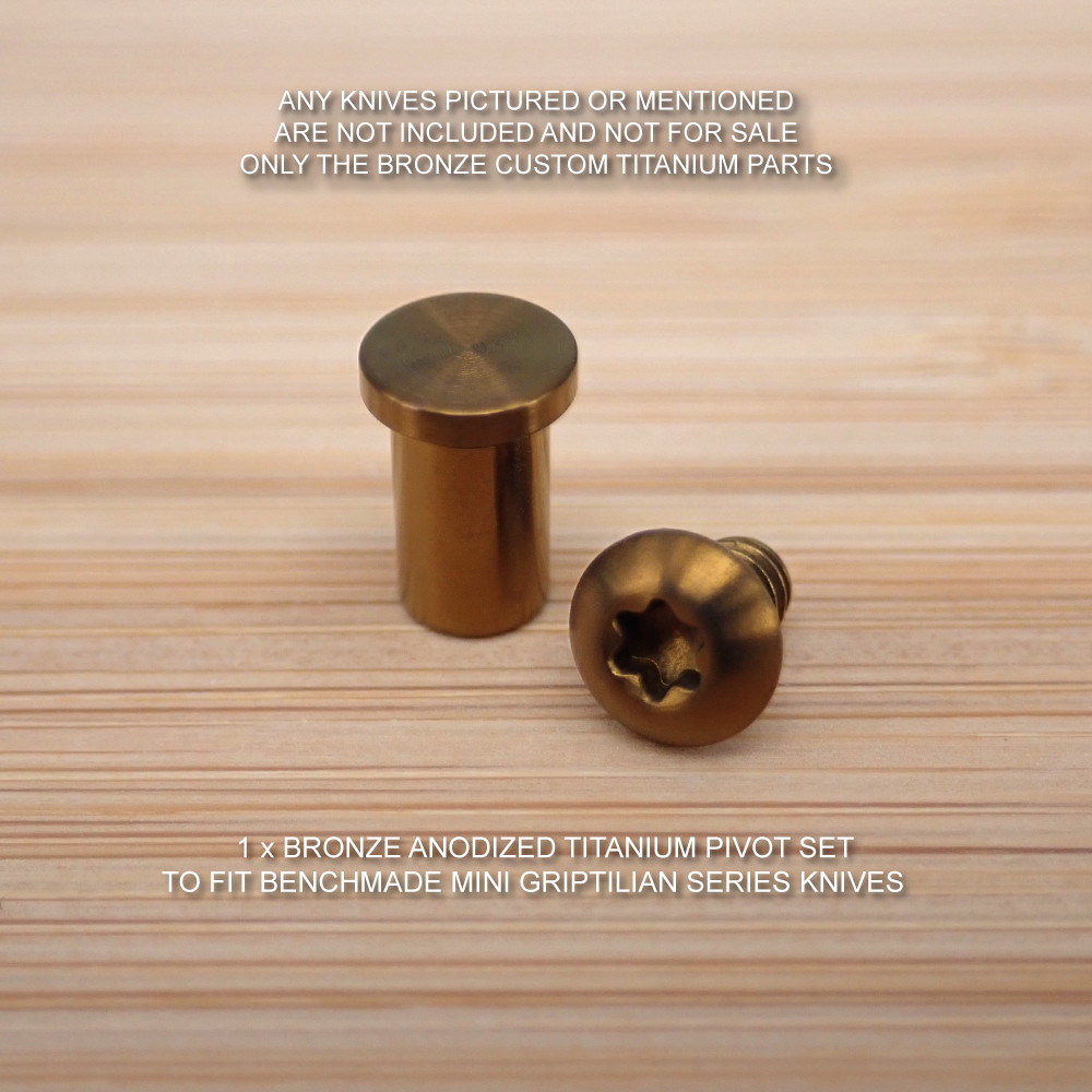 Benchmade 555 556 557 558 Mini Grip Griptilian 2PC Titanium Pivot Set ...
