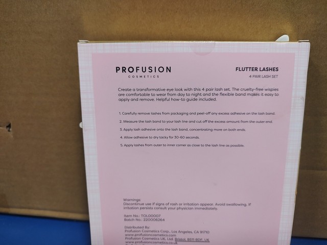 profusion cosmetics Flutter lashes 4 pair lash set for sale online | eBay