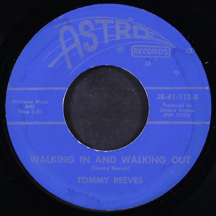 TOMMY REEVES: i found my candy / walking in and walking out ASTRO 7 ...