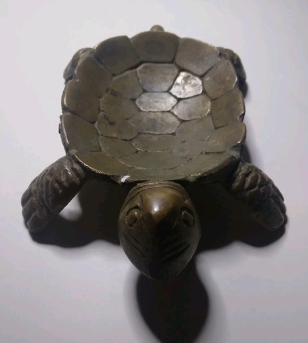 ANTIQUE VINTAGE HANDMADE BRASS TURTLE DISH/ASHTRAY 5"×3" | eBay