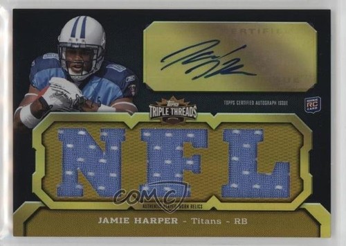 2011 Topps Triple Threads Gold /25 Jamie Harper (NFL) #127 Rookie Auto ...