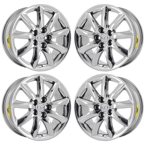18" LEXUS LS460 PVD BRIGHT CHROME WHEELS-C RIMS FACTORY OEM 74195 ...