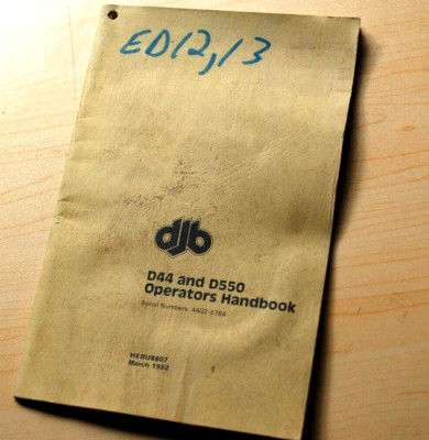 CATERPILLAR DJB D44 D550 Articulating Dump Truck Owner Operator Manual ...