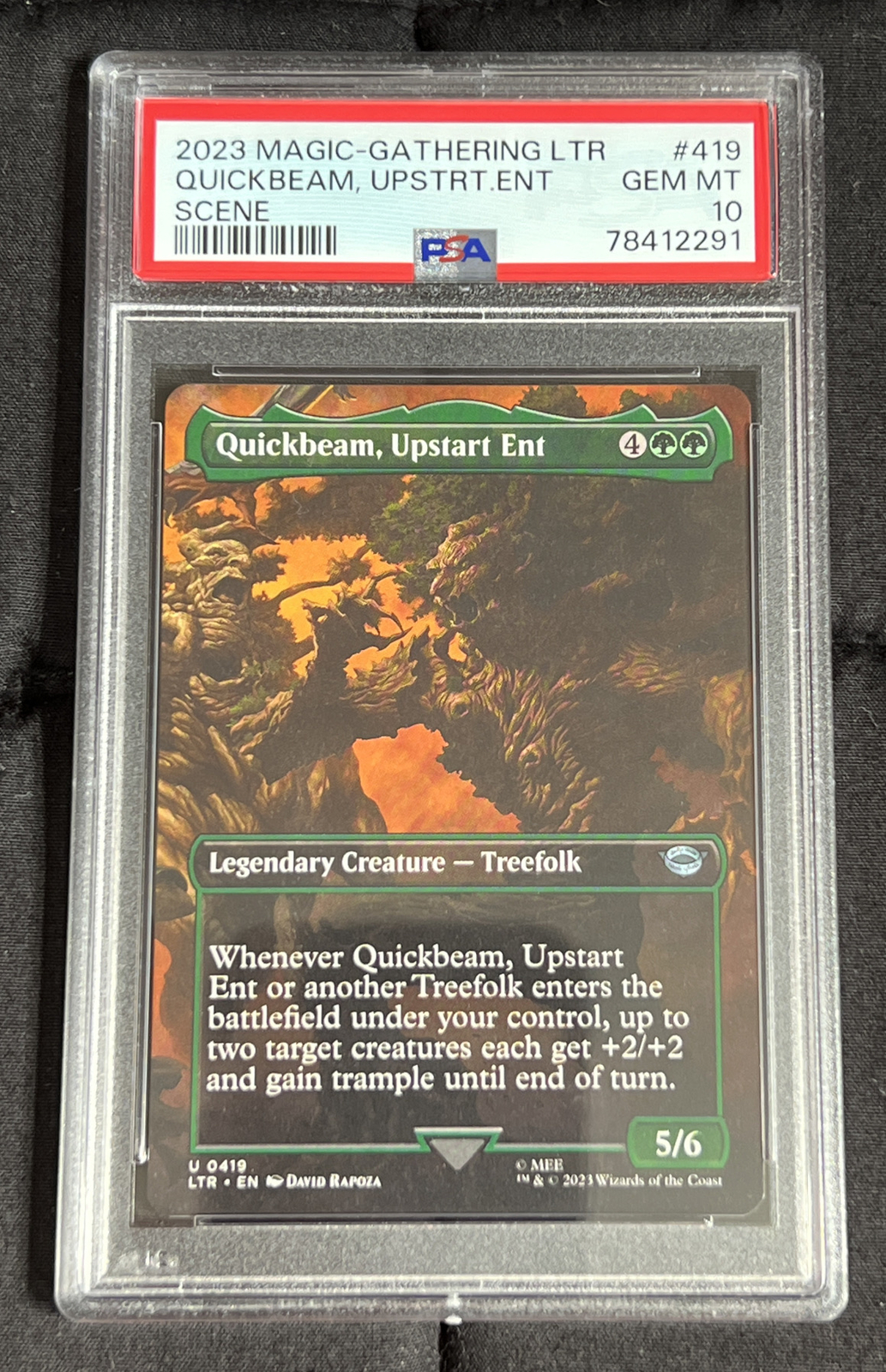 MTG Quickbeam, Upstart Ent Scene #419 LOTR: Tales Of Middle-Earth -PSA ...