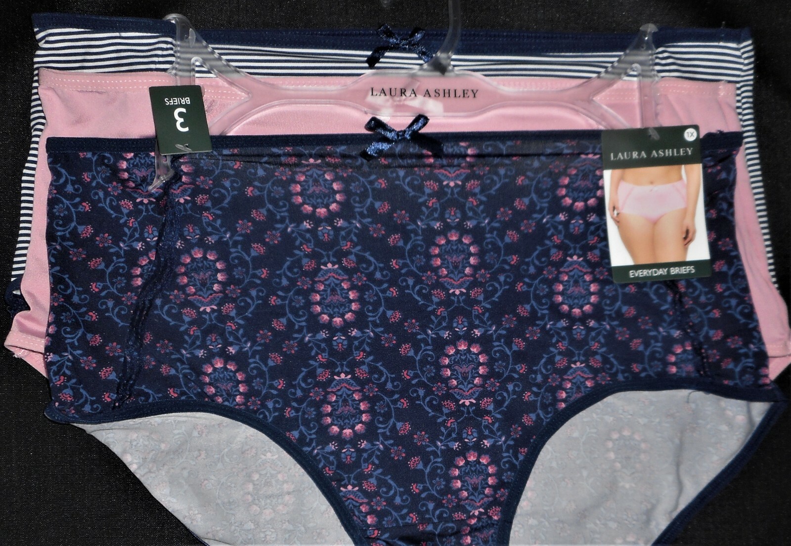 Laura Ashley 3 Pack Everyday Briefs 1X | eBay